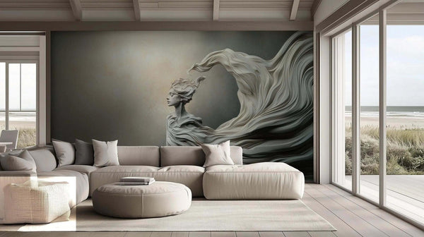 Ethereal Sculpture Wallpaper Mural – XWALLX